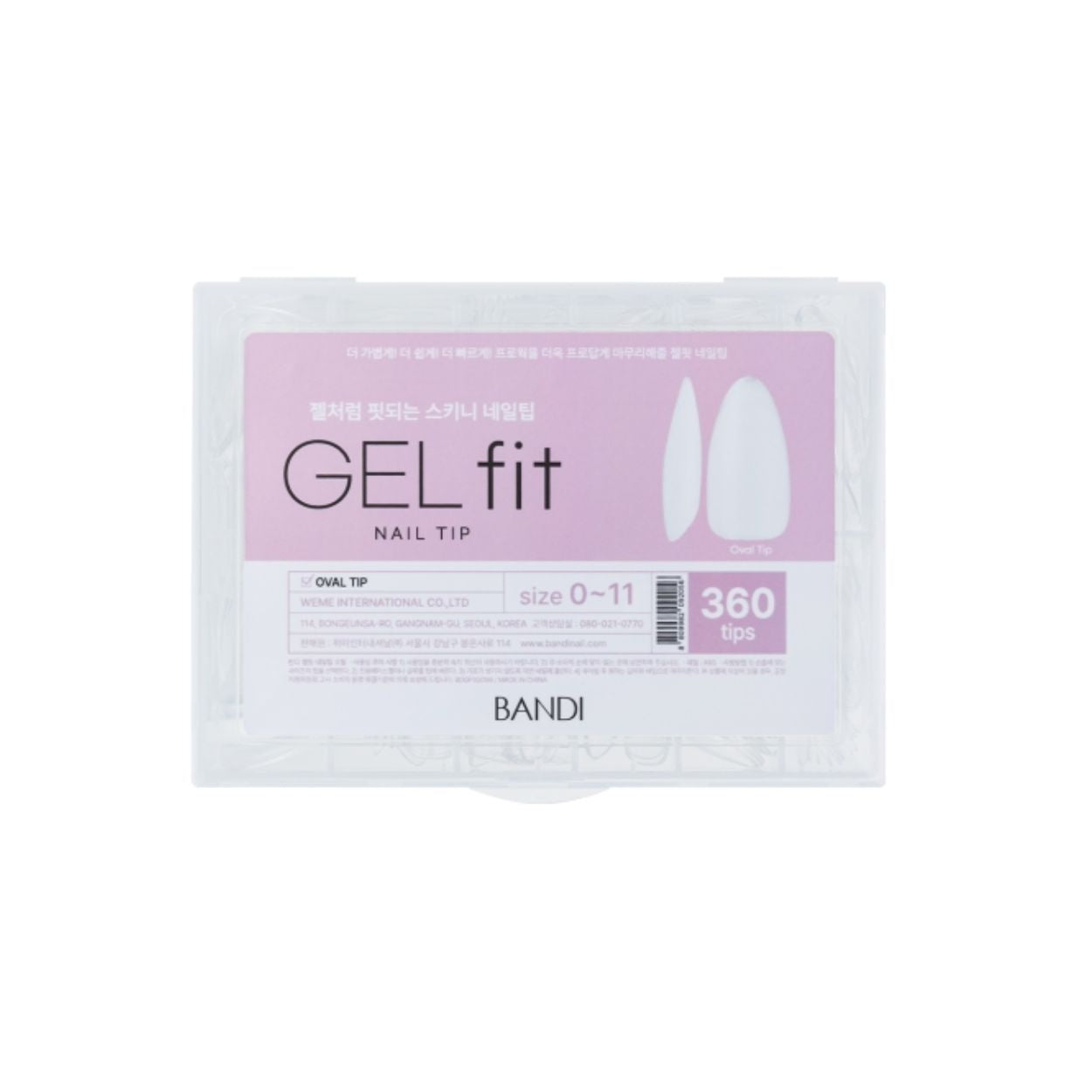 Buy Bandi Gel Fit Nail Tips - Oval | Bandi Nail Australia